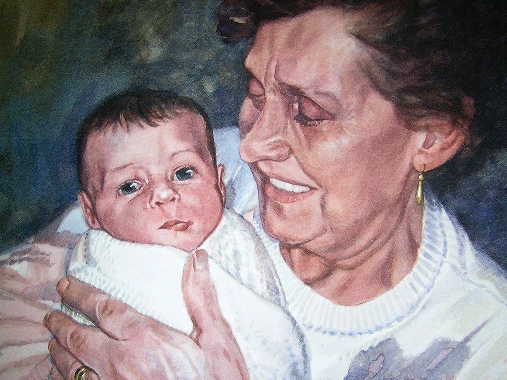 Grandmother & Granddaughter – William Dobbie Art